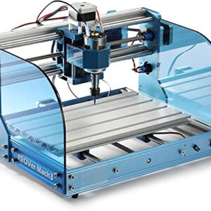 Genmitsu CNC Router Machine 3018-PROVer Mach3 with Mach3 Control, Limit Switches & Emergency-Stop, Plastic Acrylic PCB PVC Wood Carving Milling Engraving Machine,XYZ Working Area 300 x 180 x 45mm