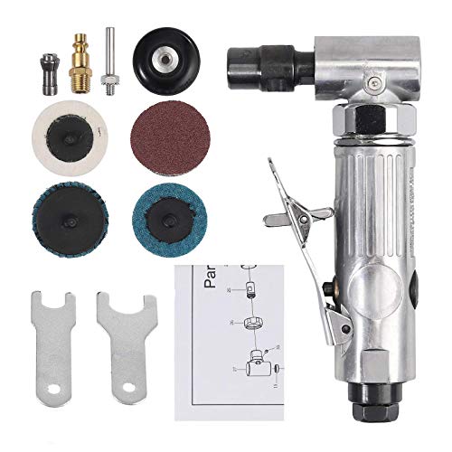 EYPINS Air ‎Right Angle Die Grinder 1/4" 90 Degree Heavy Duty 20,000 RPM Compressed Sander Polisher Tool for Contour Grinding, Polishing, Milling