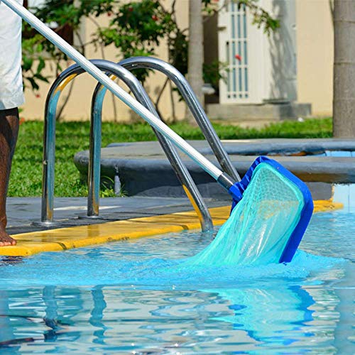 Aquatix Pro Swimming Pool Pole, 16 Foot, Luxury Commercial Thickness, Strong Holding Power, 2 Section 8-16ft Aluminum Telescopic Pole, Best for Skimmer Net, Vacuum Head and Brush, Strong Grip & Lock