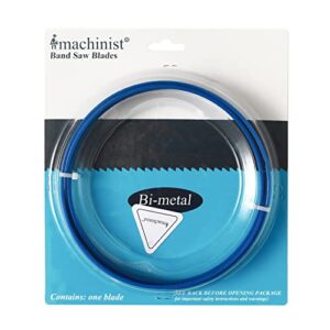 imachinist s621214ss bi-metal 62" long, 1/2" wide, 0.025" thick bandsaw blades for cutting stainless steel hard metal (14tpi)