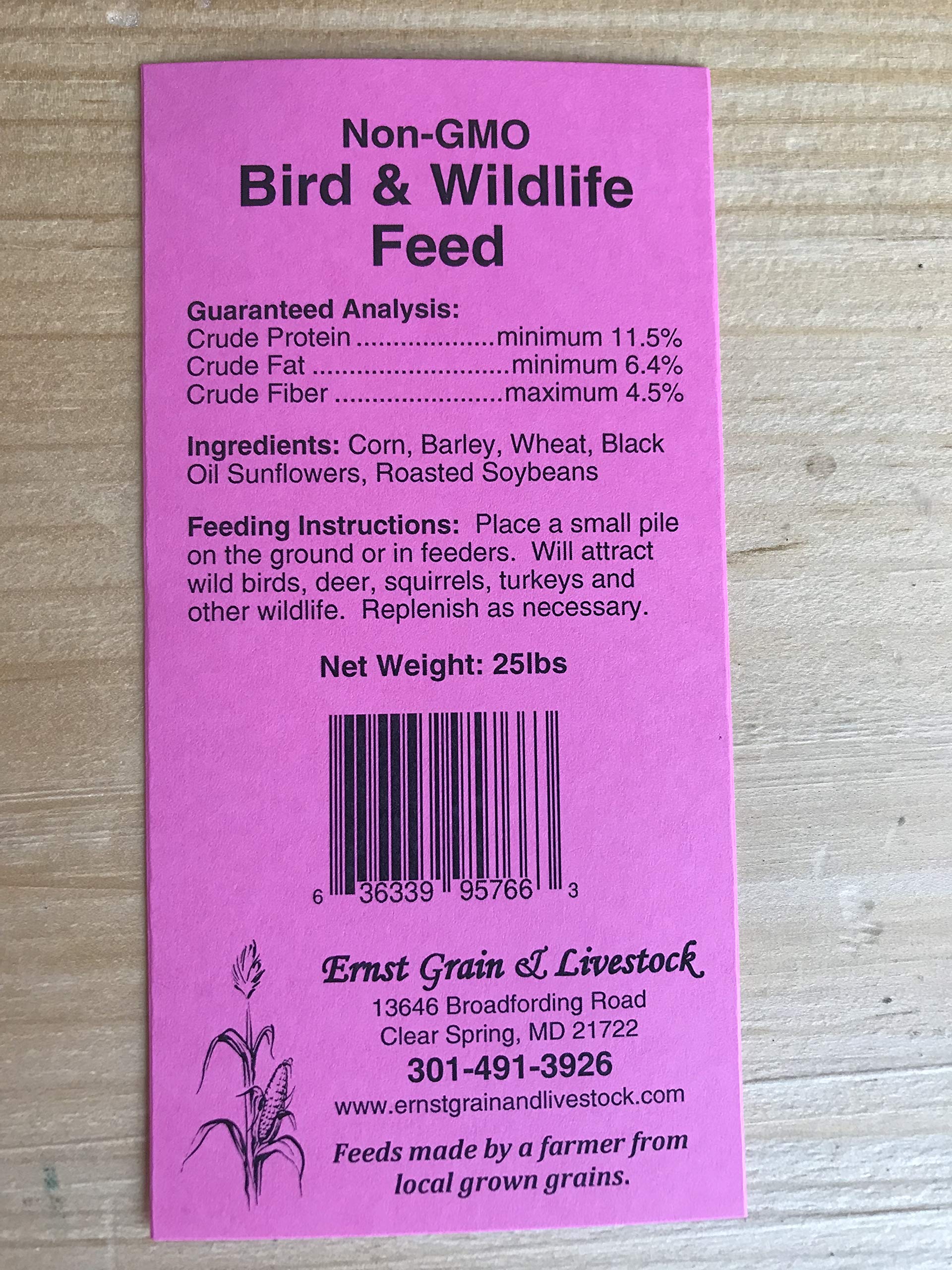 Homestead Harvest Ernst Grain Wildlife Feed, Non-GMO - Perfect Feed for Deer, Ducks, Squirrels, Turkeys, Rabbits, Geese, and More! (25 lb)