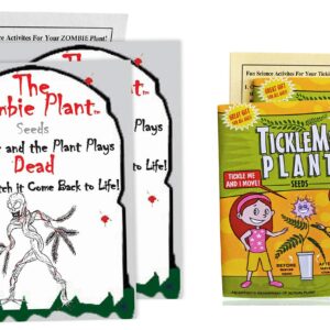 TickleMe Plant Seed Packets (2) with Zombie Plant Seed Packets (2)