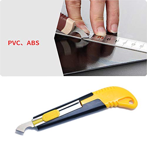 YouU 1pcs Acrylic Cutter and 10 Pcs Blade Set with Mini Box,Multi-Use Cutter with Cutting Blade/1pcs Retractable Utility Knife（Silver）