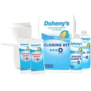 doheny's ultimate pool winterizing and closing chemical kit | a convenient package containing all of the pro-grade chemicals you need to winterize your pool | for pools up to 15,000 gallons