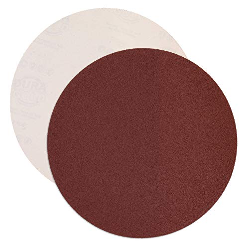 Dura-Gold Premium 12" Sanding Discs - 80 Grit (Box of 5) - Sandpaper Discs with PSA Self Adhesive Stickyback, Fast Cutting Aluminum Oxide Abrasive - Drywall, Floor, Woodworking, Automotive, Sander