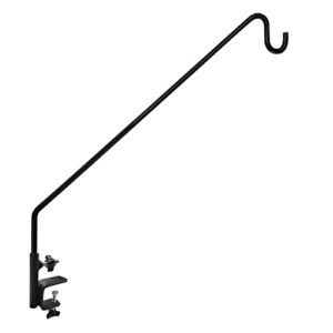 mixxidea heavy duty deck rail pole deck hook, extensible and adjustable deck hook for hanging bird feeder, plants, suet baskets,wind chimes,lanterns