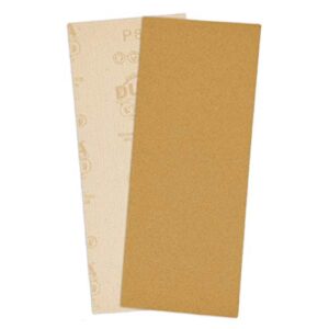 Dura-Gold Premium 80, 120, 150, 220, 320 Grit 1/3 Sheet Size Gold Sandpaper with Hook & Loop Backing, 3-2/3" x 9", 4 Each, 20 Total - Sanding Wood Woodworking, Automotive, Finishing Jitterbug Sander