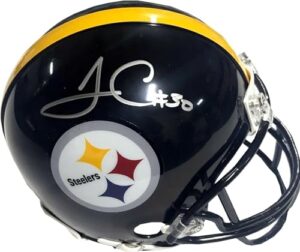 james conner autographed pittsburgh steelers mini helmet (fanatics) - autographed nfl mini helmets