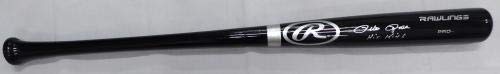 SALE!! Pete Rose Autographed Black Rawlings Bat Cincinnati Reds "Hit King" PR Holo Stock #177048 - Autographed MLB Bats