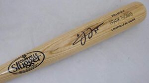 frank thomas autographed blonde louisville slugger bat chicago white sox beckett bas stock #177491 - autographed mlb bats