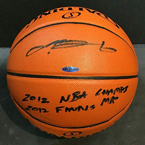 Lebron James Signed Spalding NBA Basketball 2012 NBA Finals Mvp Auto UDA Coa - Autographed Basketballs