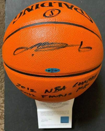 Lebron James Signed Spalding NBA Basketball 2012 NBA Finals Mvp Auto UDA Coa - Autographed Basketballs