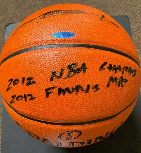 Lebron James Signed Spalding NBA Basketball 2012 NBA Finals Mvp Auto UDA Coa - Autographed Basketballs