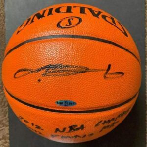 Lebron James Signed Spalding NBA Basketball 2012 NBA Finals Mvp Auto UDA Coa - Autographed Basketballs