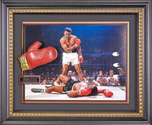 muhammad ali signed everlast glove over sonny liston - autographed boxing gloves