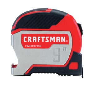 craftsman tape measure, pocket, 9-foot (cmht37109s)