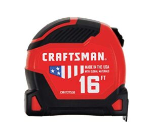 craftsman tape measure, proreach, 16-foot (cmht37556s)