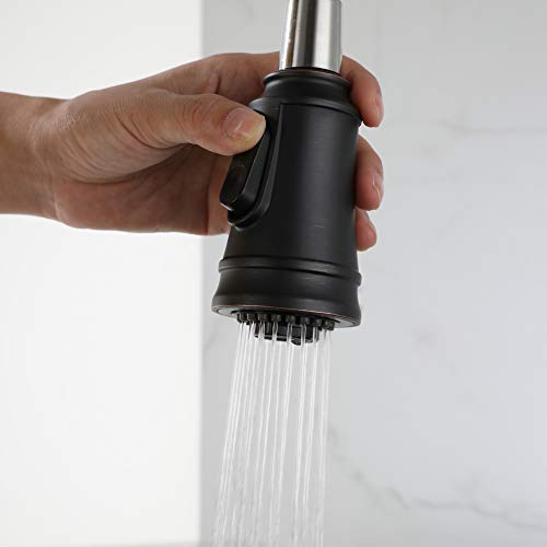 Kitchen Faucet Head, Angle Simple Replacement Sprayer Nozzle, Pull Down Faucet Pull Out nozzle Hose Spray Head (oil rubbed bronze)