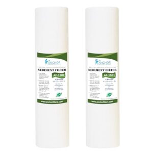 anchor sediment replacement filter cartridge for whole house water filtration systems, 4.5 in. x 20 in. (2)