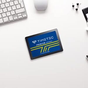 Timetec 512GB SSD 3D NAND SATA III 6Gb/s 2.5 Inch 7mm (0.28") Read Speed Up to 550 MB/s SLC Cache Performance Boost Internal Solid State Drive for PC Computer Desktop and Laptop (512GB)