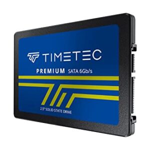 Timetec 512GB SSD 3D NAND SATA III 6Gb/s 2.5 Inch 7mm (0.28") Read Speed Up to 550 MB/s SLC Cache Performance Boost Internal Solid State Drive for PC Computer Desktop and Laptop (512GB)