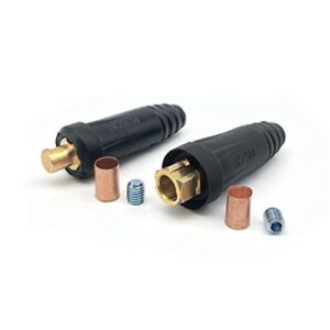 RX WELD Welding Cable Quick Connector Pair DINSE-Style (200Amp-300Amp (#4-#1) 35-50 SQ-MM 2-set)