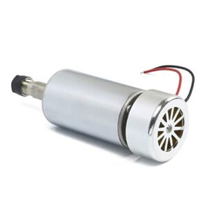 RATTMMOTOR ER11 Spindle Motor 300W Air-Cooled Spindle Motor 52mm 12-48VDC 12000RPM 400mN.m for DIY CNC Router Engraver Milling Machine