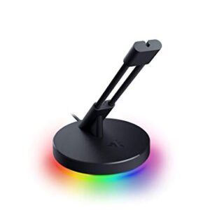 Razer Mouse Bungee V3 Chroma - Mouse Cable Holder with RGB Lighting (Spring Arm with Cable Clip, Heavy Non-Slip Base, Cable Management) Black