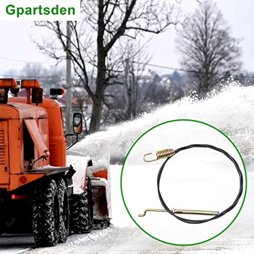 Gpartsden 946-0897 746-0897 746-0897A 946-0897A Auger Clutch Cable for MTD Cub Cadet 677-0424 603-0424 Two-Stage Snow Blower