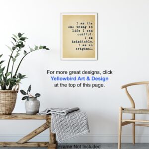 Control Quote - Inspirational Wall Art Room Decor - Motivational Home Decoration Poster Print for Bedroom, Office, Living Room - Gift for History Fans - 8x10