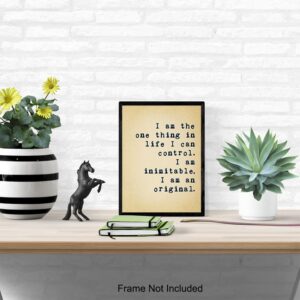 Control Quote - Inspirational Wall Art Room Decor - Motivational Home Decoration Poster Print for Bedroom, Office, Living Room - Gift for History Fans - 8x10