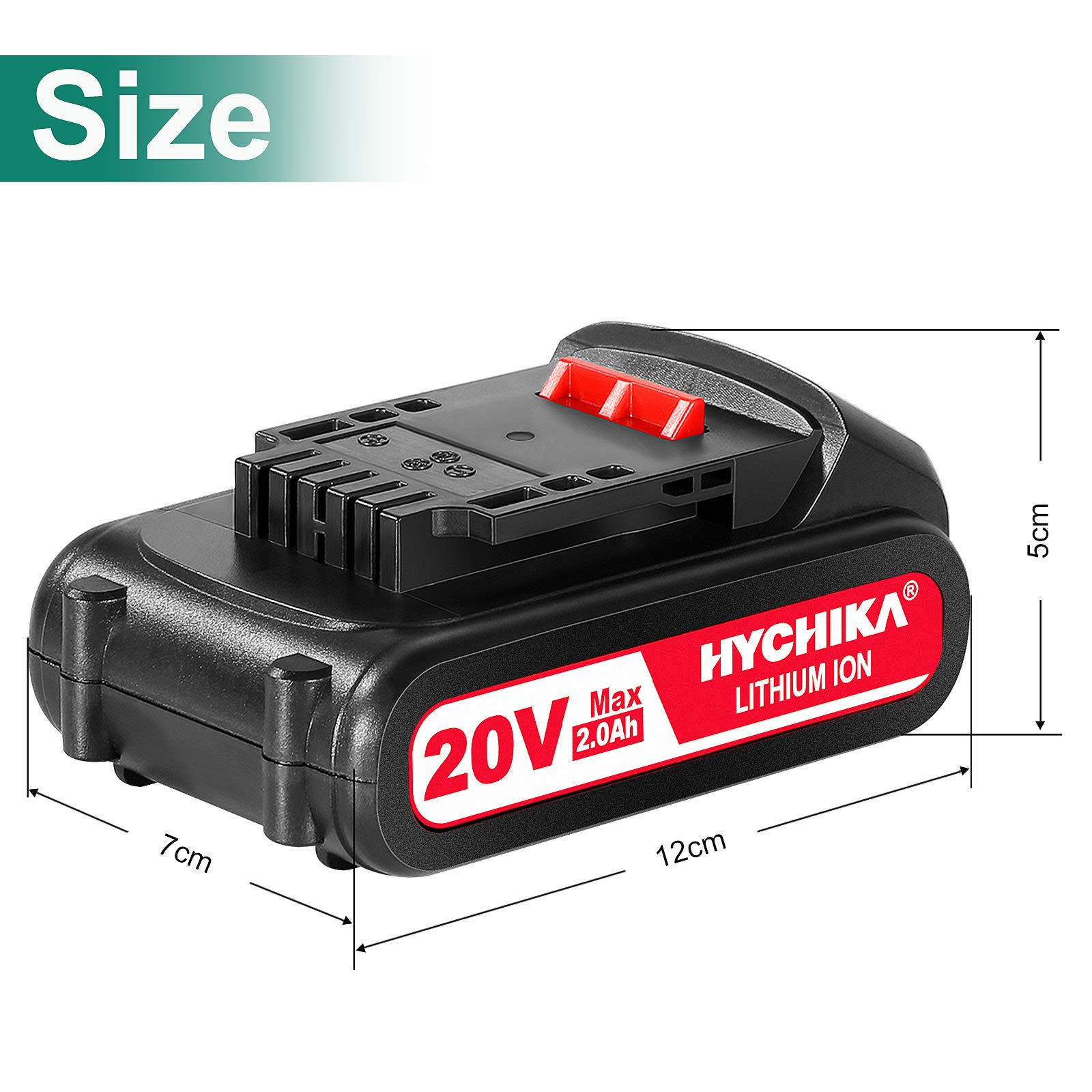 HYCHIKA 20V 2000mAh Lithium Battery for HYCHIKA 20V Reciprocating Saw