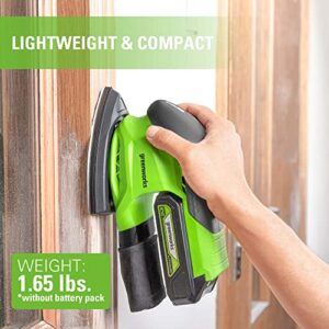 Greenworks 24V Cordless Finishing Sander 11,000 OPM, Tool-Only (Battery and Charger Sold Separately)