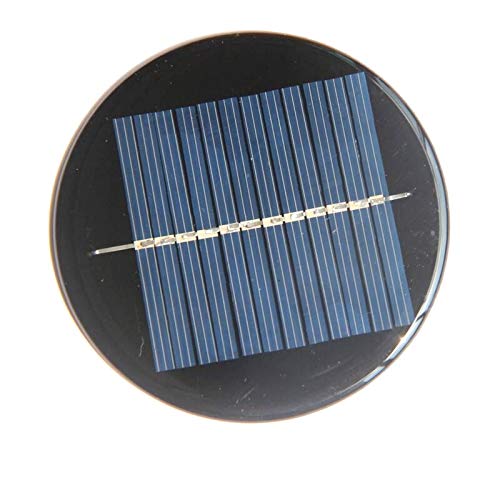 NUZAMAS Set of 6 Pieces 6V 80mm Micro Mini Solar Panel Cells for Solar Power Energy, DIY Home, Garden Light, Science Projects - Toys - Battery Charger