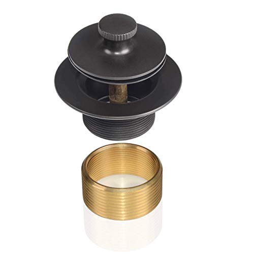 Uni-Green Bathtub Drain Conversion Kit, Lift & Turn Tub Drain Kit, All Brass Construction, Matte Black