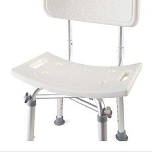 Dr. Kay's Adjustable Height Bath and Shower Chair Shower Bench with Backrest