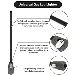 Stanbroil Universal Gas Log Lighter Starter with Mixer for Propane Gas Wood Burning Fireplaces