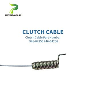 POSEAGLE 946-04256 Clutch Cable Compatible with MTD 946-04256, Craftsman 946-04256, 946 04256, MTD 746-04256, Craftsman 746-04256, 746 04256