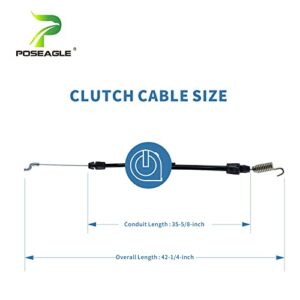 POSEAGLE 946-0910A Clutch Cable Compatible with MTD 946-0910A, MTD 746-0910a, MTD 746-0910, MTD 746 0910a, Oregon 46-005