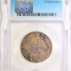 1787 No Mintmark Colonial Copper DB Left, Laminated, 33.16-z15, R-4; ICG Certified Connecticut G-06