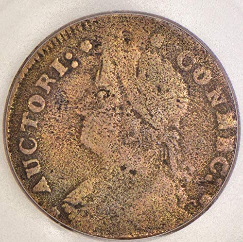 1787 No Mintmark Colonial Copper DB Left, Laminated, 33.16-z15, R-4; ICG Certified Connecticut G-06