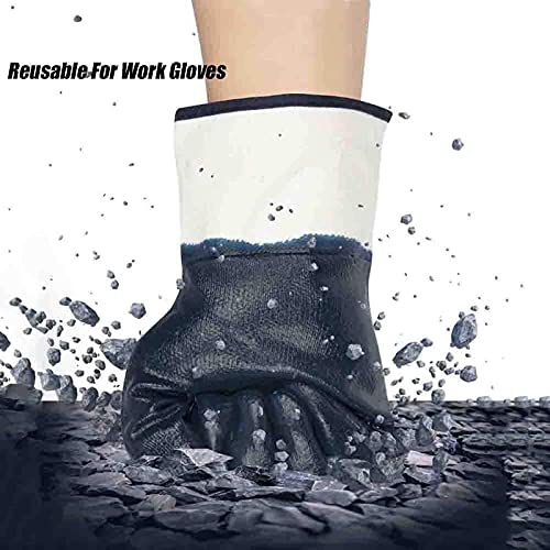 Oil Resistant Gloves,Oil Gloves for Men,Safe Wide Cuffs for Petrochemical Transport Workers' Gloves 4 Pair