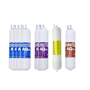 8ea economy replacement water filter 1 year set for sk magic: wpu-6510c/wpu-6510f - 10microns