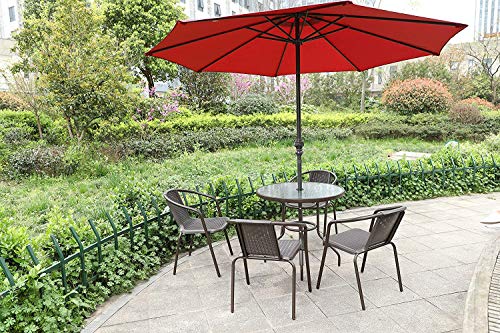 SUQ I OME 2 inch Outdoor Patio Thick Parasol Umbrella Hole Ring Plug and Cap Set, for Parasol Umbrella Table Hole Cover Insert(Black