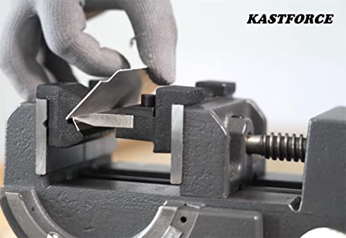 KASTFORCE KF5007 4 Inch 100mm Vise Mount Metal Brake Bender Attachment Bending Max Capacity 14 Gauge 2mm Mild Steel 1/8" Aluminum