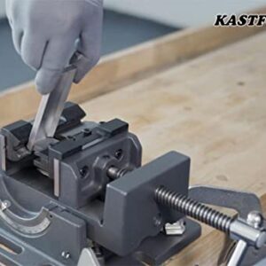 KASTFORCE KF5007 4 Inch 100mm Vise Mount Metal Brake Bender Attachment Bending Max Capacity 14 Gauge 2mm Mild Steel 1/8" Aluminum