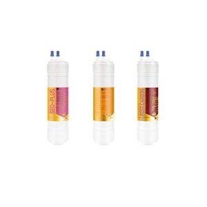 3ea premium compatible replacement water filter set for sk magic - wpu-8202f/wpu-8215c/wpu-8215f - 1 micron