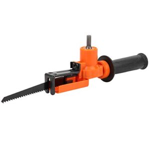 Reciprocating Saw Adapter Woodworking Electric Drill Tool Accessory with Non Slip Handle Plastic and Iron for Wood Cutting