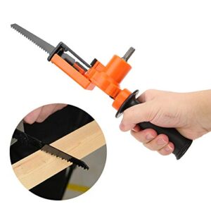 Reciprocating Saw Adapter Woodworking Electric Drill Tool Accessory with Non Slip Handle Plastic and Iron for Wood Cutting