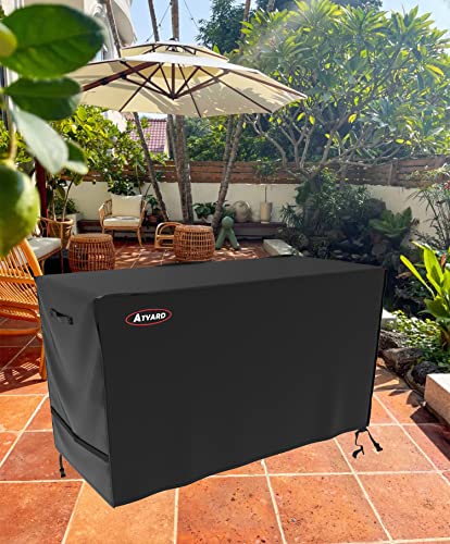 ATYARD 55-inch Outdoor Cover for Keter Unity XL Portable Table - UV Resistant, Breathable, All Weather (55" L x 24" W x 32" H)Black